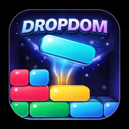 Dropdom: Jewelry Blast - Addictive Sliding Block Puzzle Game